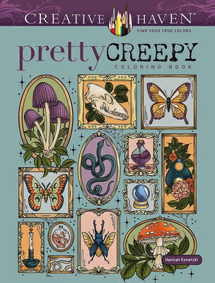 CREATIVE HAVEN PRETTY CREEPY C Adult Coloring Books: Holidays & Celebrations Hannah Konetzki DOVER PUBN INC2025 Paperbac...