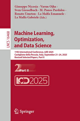 MACHINE LEARNING OPTIMIZATION Lecture Notes in Computer Science Giuseppe Nicosia Varun Ojha Sven Giesselbach SPRINGER NA...