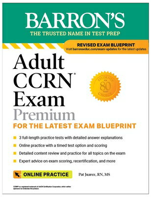 ADULT CCRN EXAM PREMIUM SG FOR Barron's Test Prep Pat Juarez BARRONS EDUCATION SERIES2022 Paperback English ISBN：9781506...