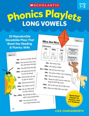 PHONICS PLAYLETS LONG VOWELS Liza Charlesworth SCHOLASTIC TEACHING RES2025 Paperback English ISBN：9781546155331 洋書 Famil...