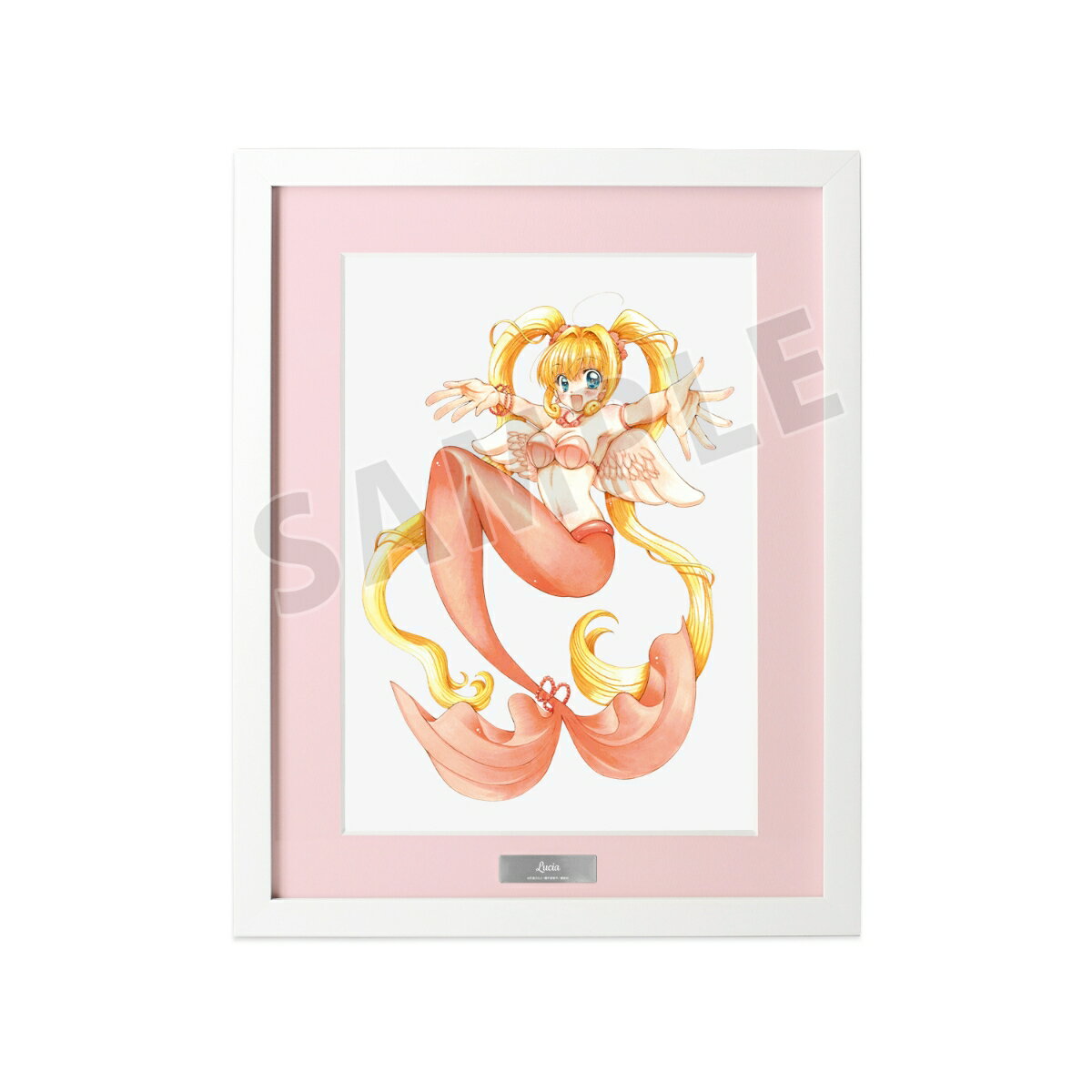 ARMA BIANCA 玩具【グッズ】【キャラクターグッズ】イラストボード イラスト インテリア イラボ ピチピチピッチハナモリピンクセンセイ カキオロシ ナナミ ルチア ハネヲマトッタマーメイドver. キャラファイングラフ 発売日：20...