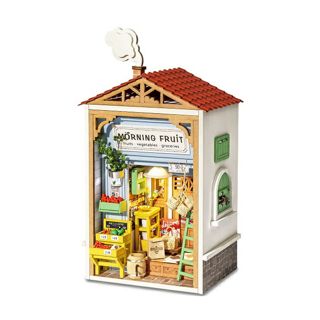 プラザクリエイト 玩具プラザクリエイト 工作 ホビー 作るんです DIY 組み立てキット ミニハウス ミニチュアハウス ツクルンデス DS009 フルーツストア 【664533】 (クミタテキット) 発売日：2023年09月08日 JAN：...
