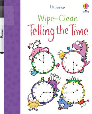 WIPEーCLEAN TELLING THE TIME WipeーClean Jessica Greenwell Kimberley Scott USBORNE BOOKS2025 Paperback English ISBN：978183...