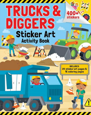 STICKERSーTRUCKS & DIGGERS STIC Trucks & Diggers Gareth Williams LAKE PR2024 Paperback English ISBN：9780655235842 洋書 Book...