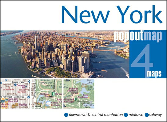 MAPーNEW YORK POPOUT MAP Popout Map POP OUT2024 Folded English ISBN：9781914515972 洋書 Travel（旅行） Travel