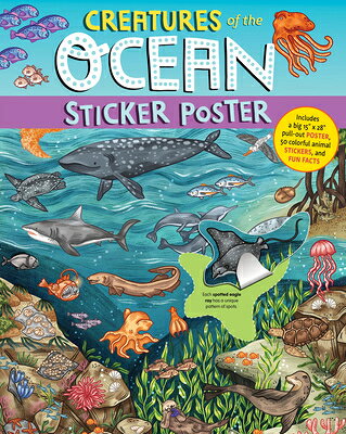 CREATURES OF THE OCEAN STICKER Sticker Poster Book Fiona Ocean Simmance Alison Sky Simmance Kaja Kajfez STOREY PUB2023 P...
