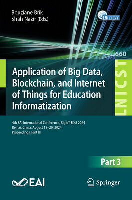 APPLICATION OF BIG DATA BLOCKC Lecture Notes of the Institute for Computer Sciences, Social Bouziane Brik Shah Nazir SPR...