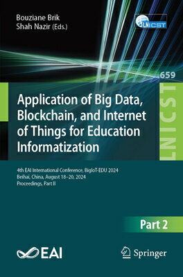 APPLICATION OF BIG DATA BLOCKC Lecture Notes of the Institute for Computer Sciences, Social Bouziane Brik Shah Nazir SPR...