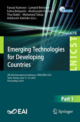 EMERGING TECHNOLOGIES FOR DEVE Lecture Notes of the Institute for Computer Sciences, Social Faouzi Kamoun Lamjed Bettaie...