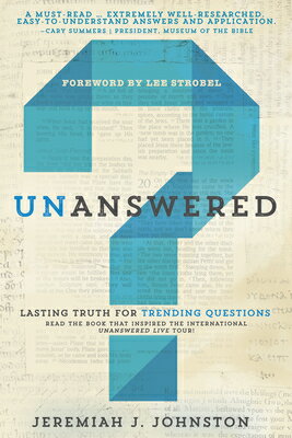 UNANSWERED Jeremiah J. Johnston Lee Strobel WHITAKER HOUSE2015 Paperback English ISBN：9781629116563 洋書 Social Science（社会...