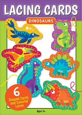 DINOSAURS LACING CARDS (SET OF ー PETER PAUPER2025 Other English ISBN：9781441346582 洋書 Books for kids（児童書） Juvenile Nonfi...