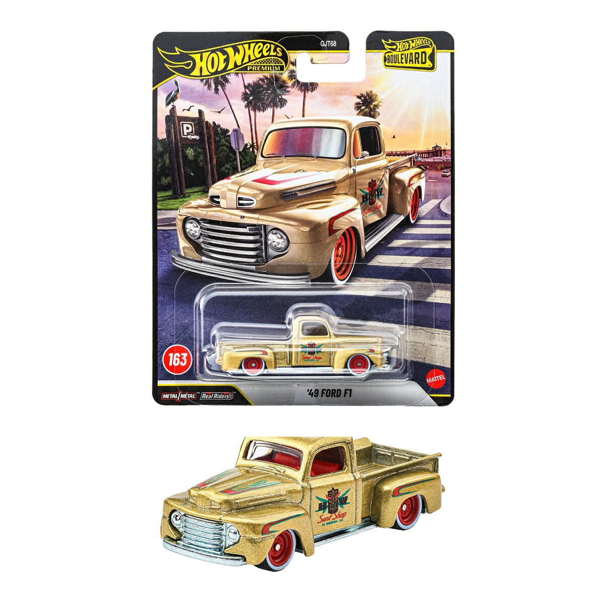 マテル・インターナショナル（株） 玩具Hot Wheels Boulevard '49 Ford F1 1949 Ford F1 フォード F1 Ford pickup ピックアップトラック クラシックトラック Real Riders Me...