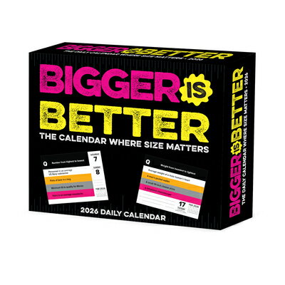 BIGGER IS BETTER 2026 BOX CAL Willow Creek Press WILLOW CREEK PR2025 Desk English ISBN：9781549256745 洋書 Family life & Co...