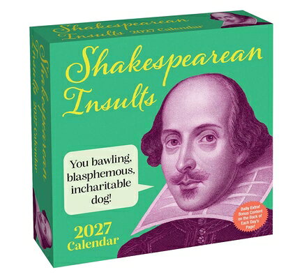 SHAKESPEAREAN INSULTS 2027 DAY Andrews McMeel Publishing ANDREWS & MCMEEL2026 Daily English ISBN：9798881606756 洋書 Fictio...