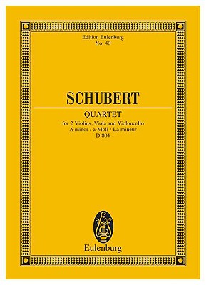 ITAーSTRING QUARTET IN A MINOR Edition Eulenburg Franz Schubert EULENBURG1981 Paperback Italian ISBN：9783795766795 洋書 Art...
