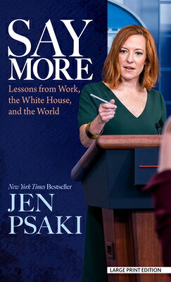SAY MORE ーLP Jen Psaki THORNDIKE PR2024 Library　Binding English ISBN：9781420516951 洋書 Fiction & Literature（小説＆文芸） Biogra...