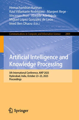 ARTIFICIAL INTELLIGENCE & KNOW Communications in Computer and Information Science Hemachandran Kannan Raul Villamarin Ro...
