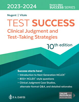 TEST SUCCESS 10/E Patricia M. Nugent Barbara A. Vitale F A DAVIS CO2023 Paperback English ISBN：9781719647243 洋書 Computer...