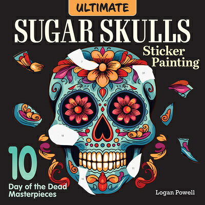 ULTIMATE SUGAR SKULLS STICKER Logan Powell DESIGN ORIGINALS2025 Paperback English ISBN：9781497207295 洋書 Family life & Co...