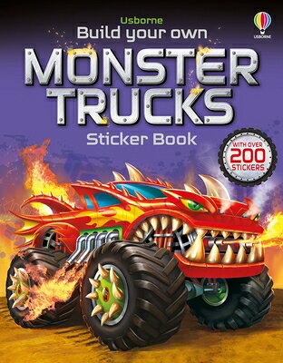 BUILD YOUR OWN MONSTER TRUCKS Build Your Own Sticker Book Simon Tudhope Gong Studios USBORNE BOOKS2023 Paperback English...