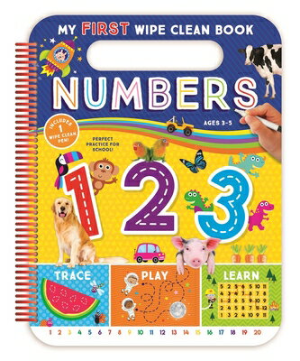 MY 1ST WIPE CLEAN BK NUMBERS Kidsbooks Publishing KIDSBOOKS LLC2020 Spiral English PENS/PENCI ISBN：9781628857436 洋書 Book...