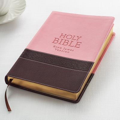 KJV LP LUXーLEATHER BROWN/PINK ー CHRISTIAN ART GIFTS2016 Imitation　Leather English ISBN：9781432117528 洋書 NonーClassifiable...