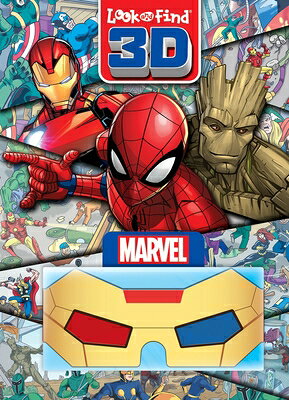 MARVEL LOOK & FIND 3D Pi Kids Art Mawhinney PI KIDS2023 Hardcover English ISBN：9781503767638 洋書 Books for kids（児童書） Juve...