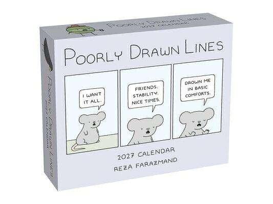 POORLY DRAWN LINES 2027 DAYーTO Reza Farazmand ANDREWS & MCMEEL2026 Daily English ISBN：9798881607715 洋書 Fiction & Literat...