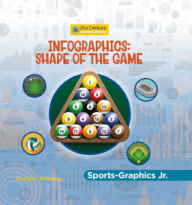 INFOGRAPHICS SHAPE OF THE GAME 21st Century Junior Library: SportsーGraphics Jr. Heather Williams CHERRY LAKE PUB2024 Lib...