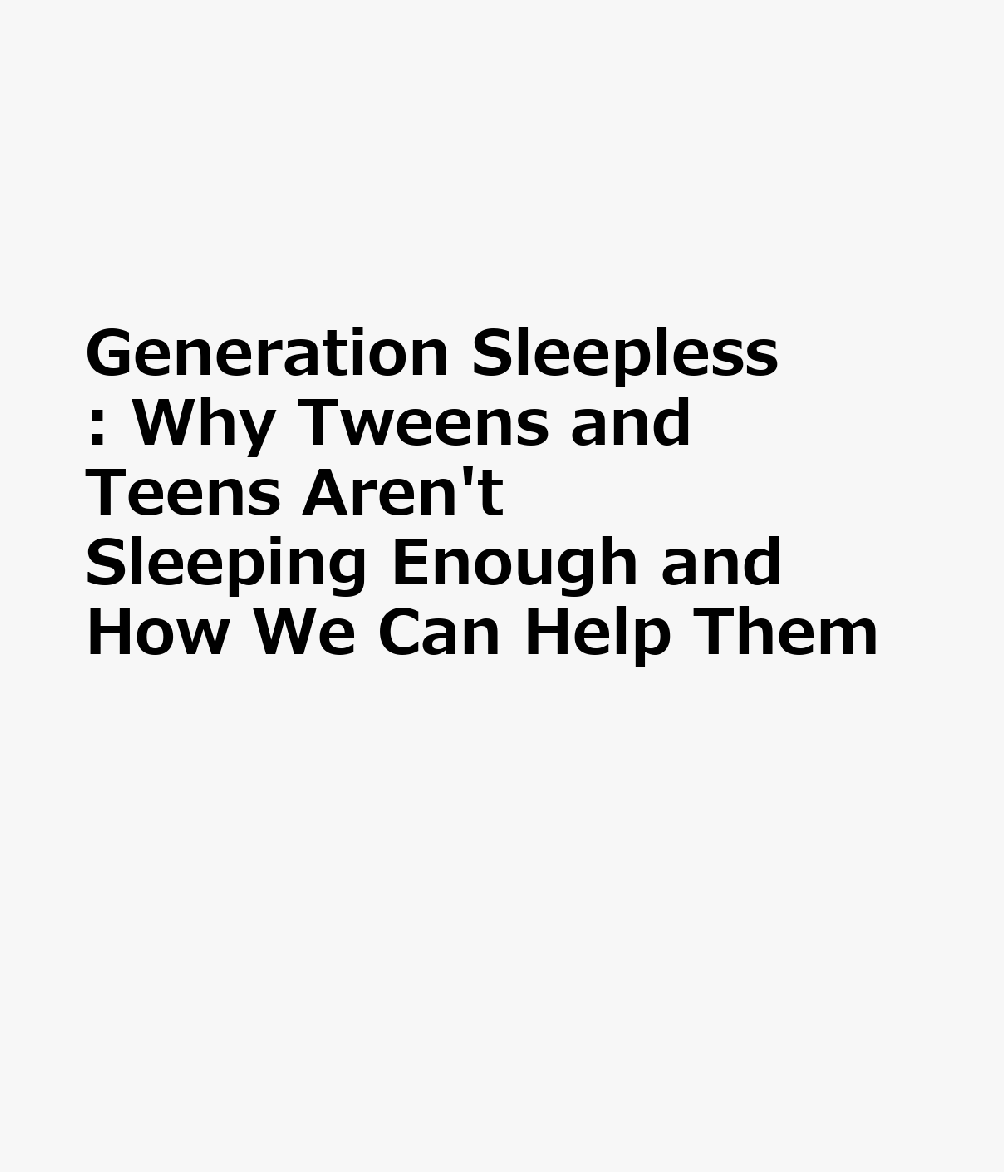 CHIーGENERATION SLEEPLESS WHY T Heather Turgeon LIAN JING2023 Paperback Chinese ISBN：9789570868104 洋書 Business & SelfーCul...