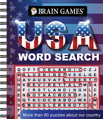 BG ー USA WORD SEARCH (#6) Brain Games Publications International Ltd Brain Games PUBN INTL2025 Spiral English ISBN：97816...