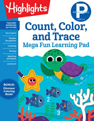 PRESCHOOL COUNT COLOR & TRACE Highlights Mega Fun Learning Pads Highlights Learning HIGHLIGHTS PR2022 Paperback English ...