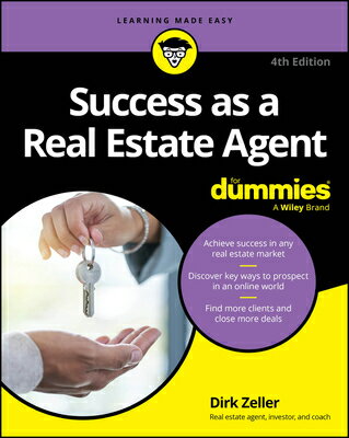 SUCCESS AS A REAL ESTATE AGENT Dirk Zeller FOR DUMMIES2024 Paperback English ISBN：9781394258246 洋書 Business & SelfーCultu...