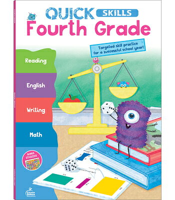 QUICK SKILLS 4TH GRD WORKBK Quick Skills Carson Dellosa Education CARSON DELLOSA EDUCATION2023 Paperback English ISBN：97...