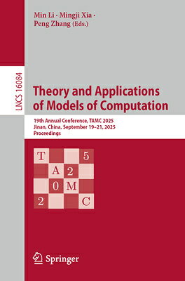 THEORY & APPLNS OF MODELS OF C Lecture Notes in Computer Science Min Li Mingji Xia Peng Zhang SPRINGER2026 Paperback Eng...