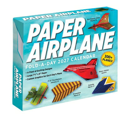 PAPER AIRPLANE 2027 FOLDーAーDAY Kyong Lee David Mitchell ANDREWS & MCMEEL2026 Daily English ISBN：9798881608446 洋書 Art & E...
