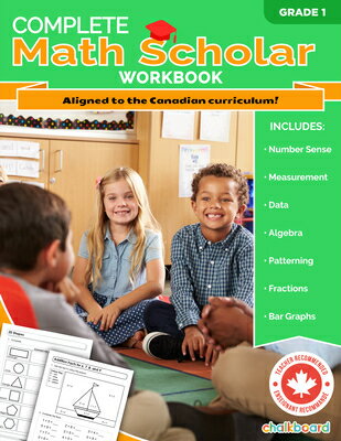 COMP MATH SCHOLAR GRD 1 Complete Math Scholar Cassie Hatt CHALKBOARD PUB2024 Paperback English ISBN：9781771058575 洋書 Fam...
