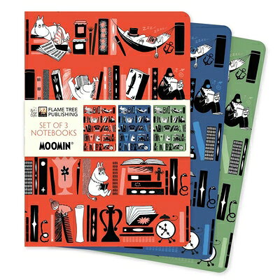 MOOMIN BOOKSHELVES SET OF 3 ST Standard Notebook Collection Flame Tree Studio FLAME TREE PUB2026 Other English ISBN：9781...