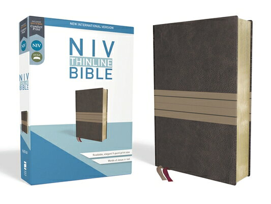 NIV THINLINE BIBLE IMIT BROWN Zondervan ZONDERVAN2017 Imitation　Leather Special English ISBN：9780310448846 洋書 NonーClassi...