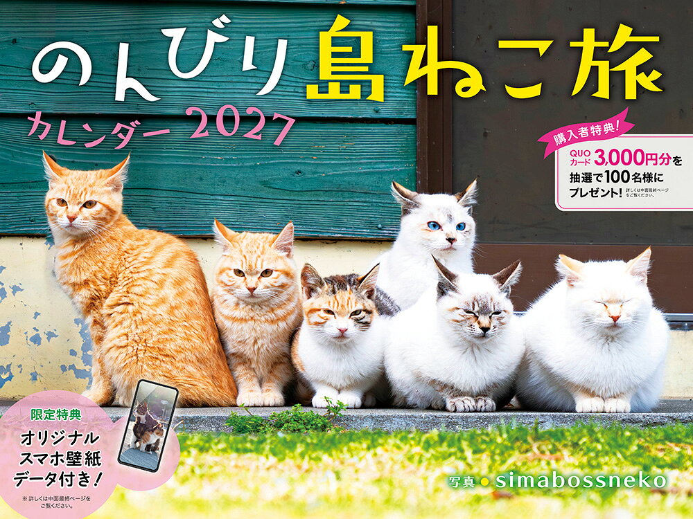 MdNカレンダー2027 simabossneko インプレスニセンニジュウナナ　ノンビリシマネコタビカレンダー シマボスネコ 発行年月：2026年09月14日 予約締切日：2026年07月01日 ページ数：28p サイズ：単行本 ISBN...