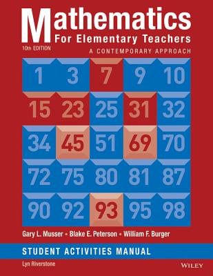 MATHEMATICS FOR ELEM TEACHERS Gary L. Musser Blake E. Peterson William F. Burger WILEY2013 Paperback Workbook English IS...