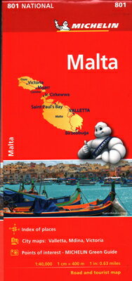 MAPーMICHELIN MALTA MAP 801 2/E Maps/Country (Michelin) Michelin MICHELIN TRAVEL PUBN2025 Folded English ISBN：97820672290...
