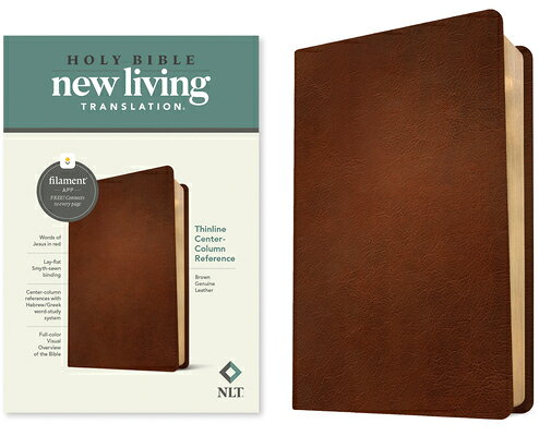 NLT THINLINE CENTERーCOLUMN REF New Living Translation Tyndale TYNDALE HOUSE PUBL2023 Leather English ISBN：9781496479105 ...