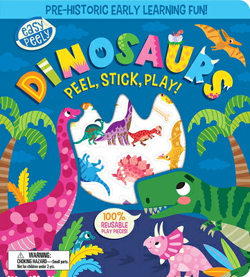 EASY PEELY DINOSAURS ー PEEL ST Easy Peely ー Peel, Stick, Play! Holly Hall Sarah Wade IMAGINE THAT2024 Board　Books Englis...