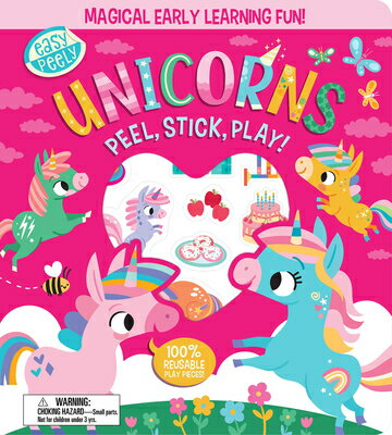 EASY PEELY UNICORNS ー PEEL STI Easy Peely ー Peel, Stick, Play! Holly Hall Sarah Wade IMAGINE THAT2024 Board　Books Englis...