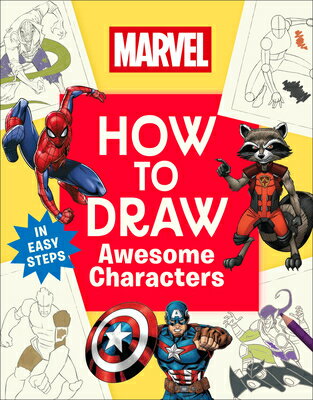 MARVEL HT DRAW AWESOME CHARACT DK DK PUB2025 Paperback English ISBN：9780593969281 洋書 Books for kids（児童書） Juvenile Nonfic...