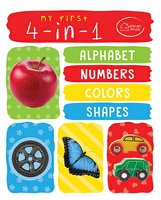 MY 1ST 4 IN 1 ALPHABET NUMBERS Wonder House Books WONDER HOUSE BOOKS2018 Board　Books English ISBN：9789387779563 洋書 Books...