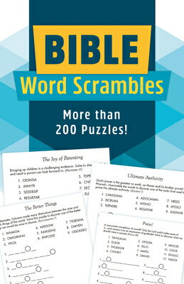 BIBLE WORD SCRAMBLES Compiled by Barbour Staff BARBOUR PUBL INC2024 Paperback English ISBN：9781636099705 洋書 Family life ...