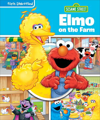 SES ST ELMO ON THE FARM First Look and Find Series #4 Pi Kids Tom Brannon Barry Goldberg PI KIDS2025 Library　Binding Eng...