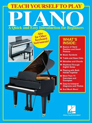 TEACH YOURSELF TO PLAY PIANO A Hal Leonard Corp HAL LEONARD PUB CO2004 Paperback English ISBN：9780634069796 洋書 Art & Ent...